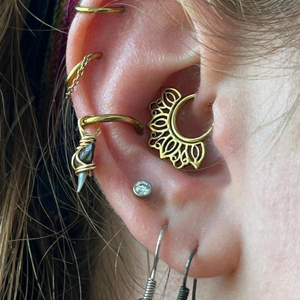 Daith and Conch Piercing Guide: Placement, Anatomy & Jewelry Tips